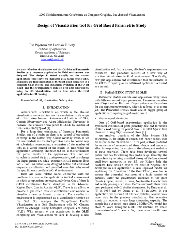 (PDF) Design of Visualization tool for Grid Based Parametric Study