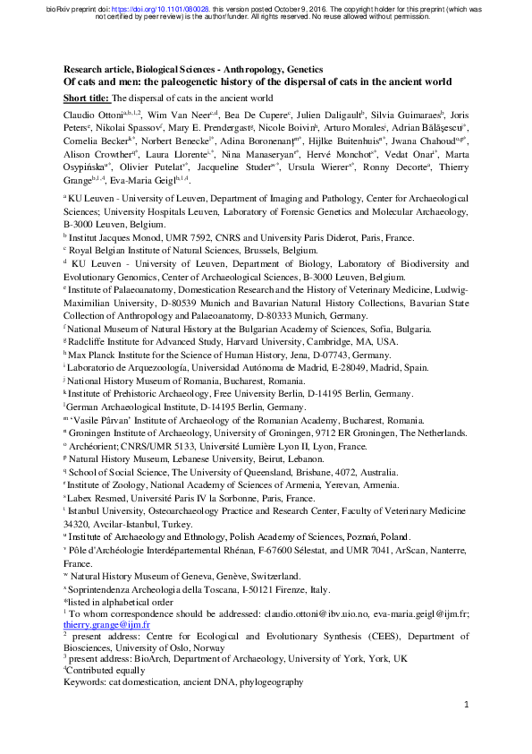 (PDF) Research article, Biological Sciences - Anthropology, Genetics Of ...