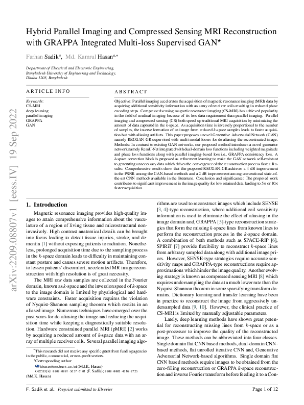 (PDF) Hybrid Parallel Imaging and Compressed Sensing MRI Reconstruction with GRAPPA Integrated ...