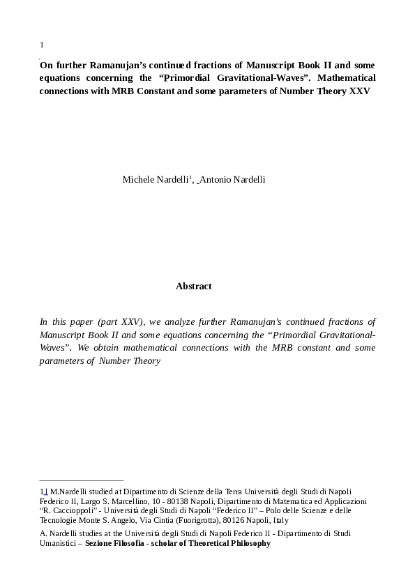 (PDF) On further Ramanujan's continued fractions of Manuscript Book II ...