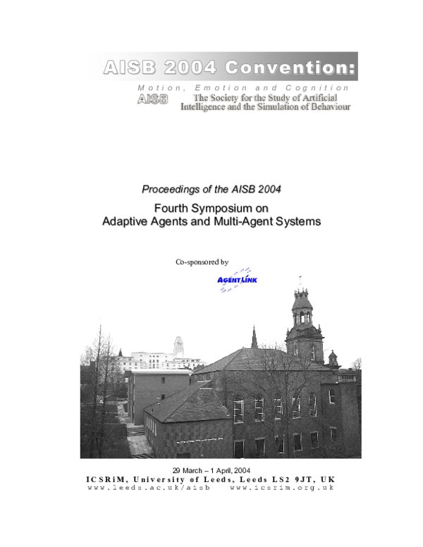(PDF) Contents The AISB 2004 Convention …………….…………………………………………………… … iii