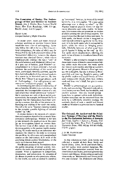 (PDF) The Oriental, the Ancient and the Primitive: Systems of Marriage ...