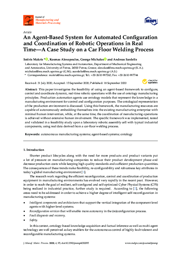 Pdf An Agent Based System For Automated Configuration And 6205