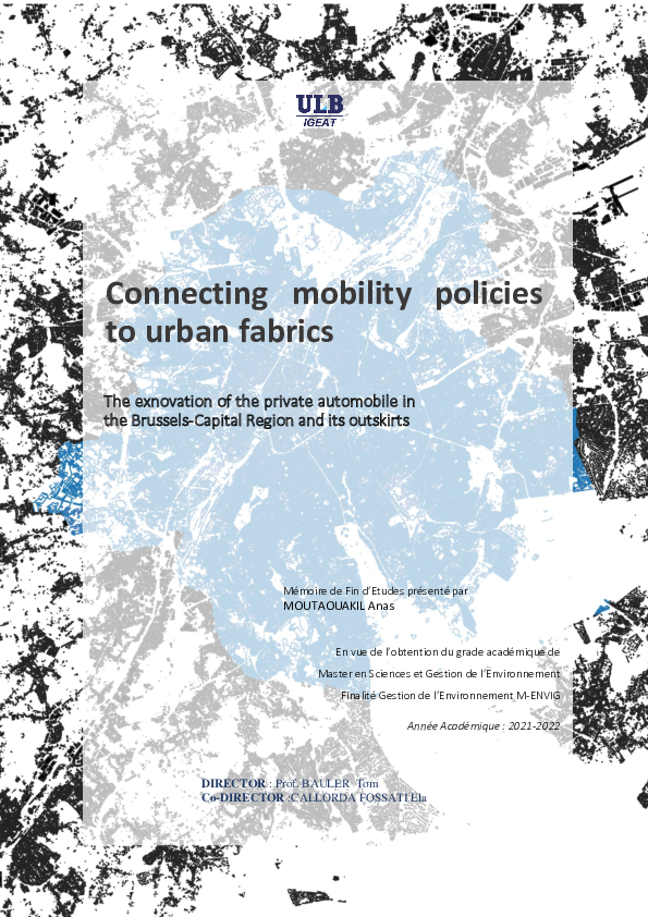(PDF) Connecting mobility policies to urban form | Anas Moutaouakil ...