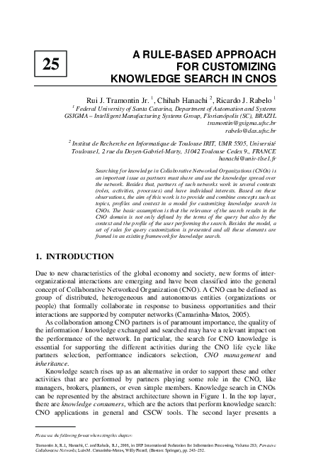 (PDF) A Rule-Based Approach for Customizing Knowledge Search in CNOs | Rui Tramontin - Academia.edu