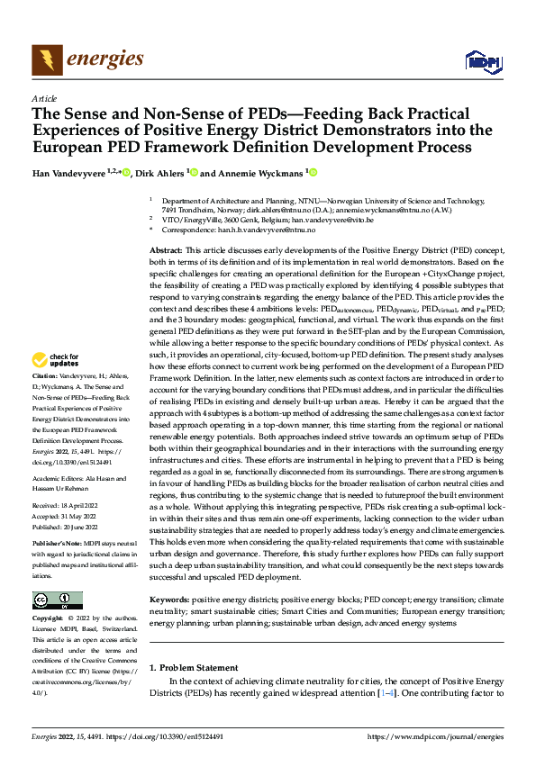 (PDF) The Sense and Non-Sense of PEDs—Feeding Back Practical ...