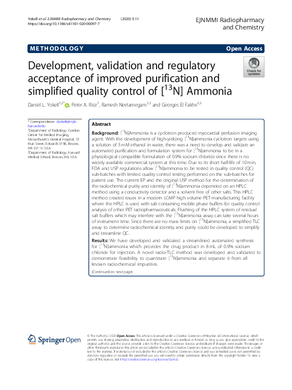 (PDF) Development, Validation and Regulatory Acceptance of Improved ...
