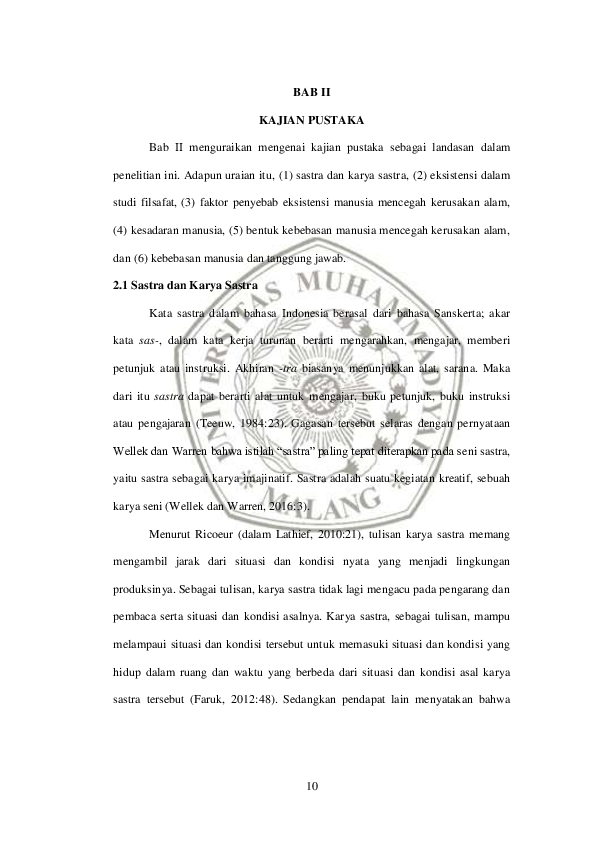 (PDF) Eksistensi Manusia Mencegah Kerusakan Alamdalam Novel Dunia Anna ...