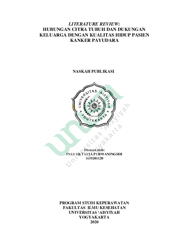 (PDF) Literature Review : Hubungan Citra Tubuh Dan Dukungan Keluarga Dengan Kualitas Hidup ...