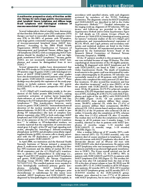 (PDF) A Multicenter Prospective Study of First-Line Antibiotic Therapy ...