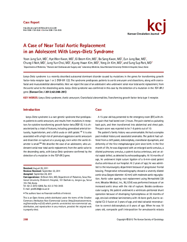 (PDF) A case of near total aortic replacement in an adolescent with ...
