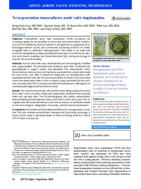 (PDF) Next-generation transcatheter aortic valve implantation