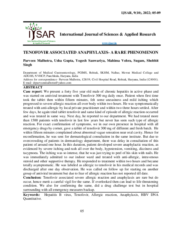 (PDF) International Journal of Sciences & Applied Research