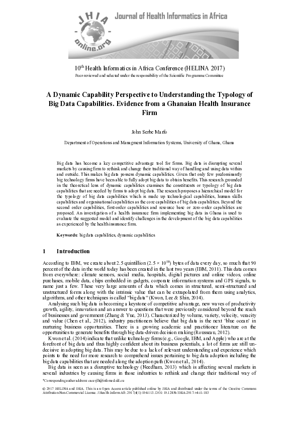 (PDF) A Dynamic Capability Perspective to Understanding the Typology of ...