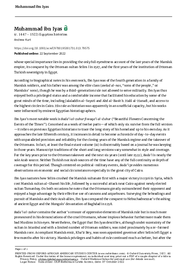 (PDF) Muhammad ibn Iyas