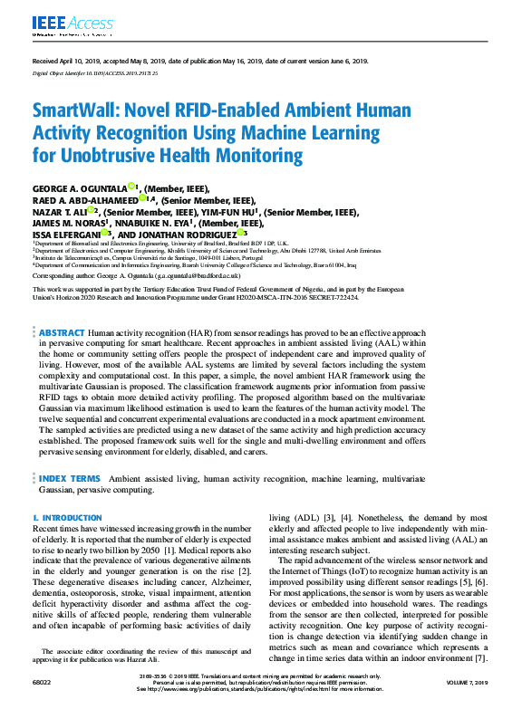 (PDF) SmartWall: Novel RFID-Enabled Ambient Human Activity Recognition Using Machine Learning ...