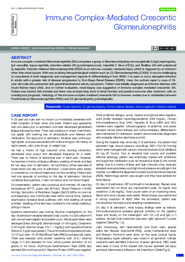 (PDF) Immune Complex-Mediated Crescentic Glomerulonephritis