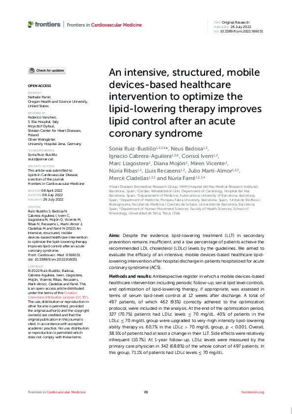 (PDF) An intensive, structured, mobile devices-based healthcare ...