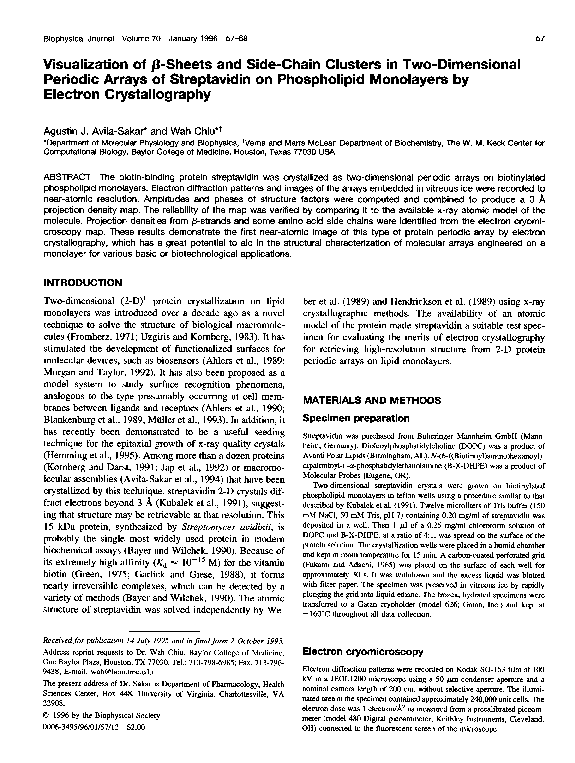 (PDF) Visualization of beta-sheets and side-chain clusters in two ...
