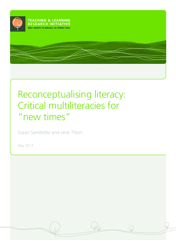 (PDF) Reconceptualising literacy: Critical multiliteracies for "new times