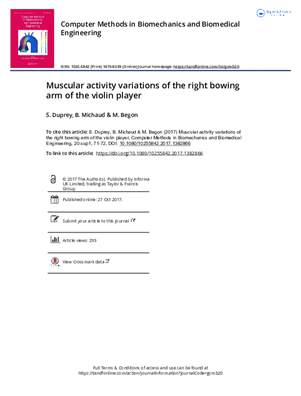 (PDF) Muscular activity variations of the right bowing arm of the ...