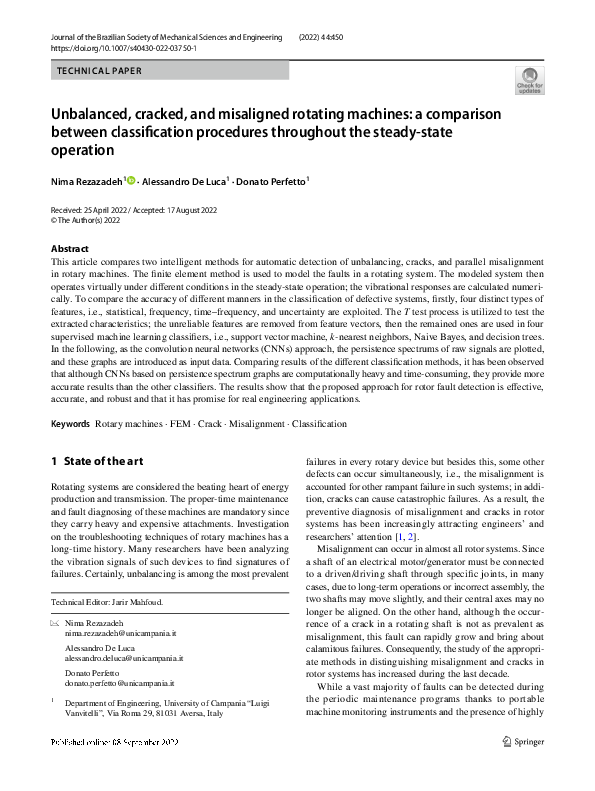 (PDF) Detecting Faults in Rotary Machines Using AI