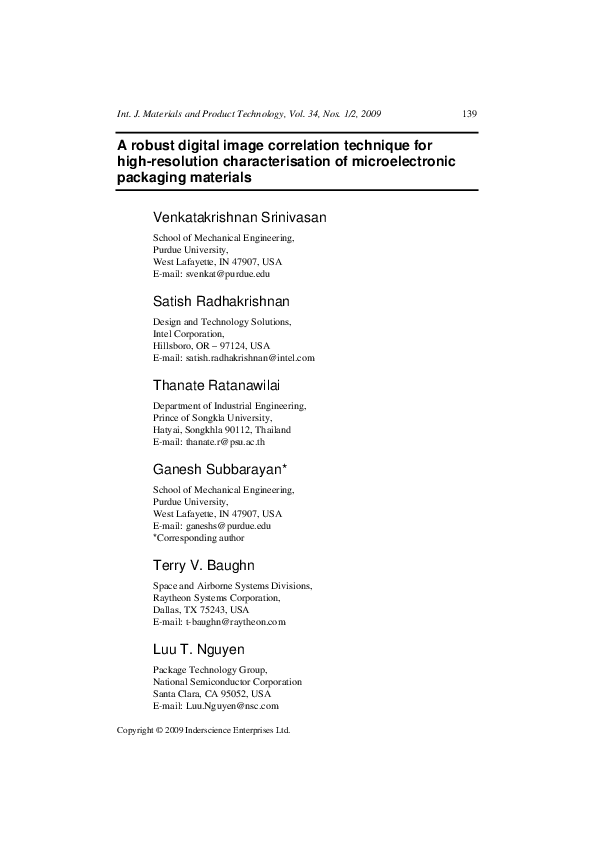 (PDF) A robust digital image correlation technique for high-resolution ...