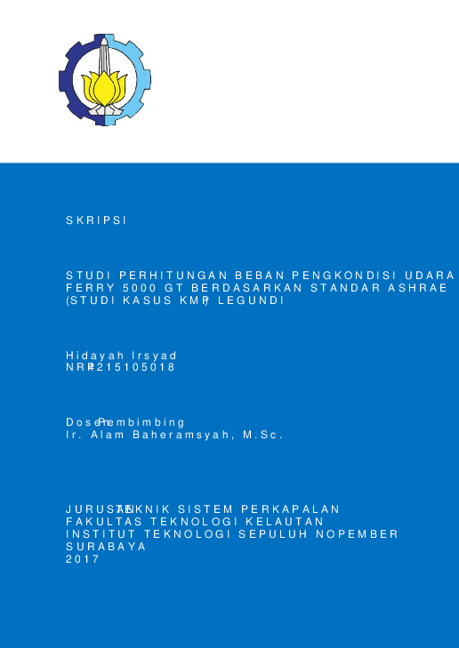 (PDF) Studi Perhitungan Beban Pengkondisi Udara Pada Kapal Ferry 5000 ...