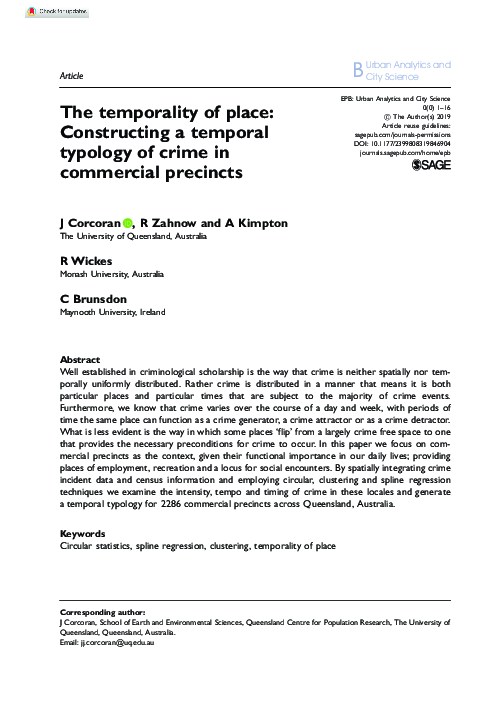 (PDF) The temporality of place: Constructing a temporal typology of ...