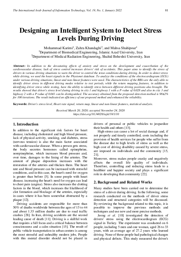 (PDF) Designing an Intelligent System to Detect Stress Levels During ...