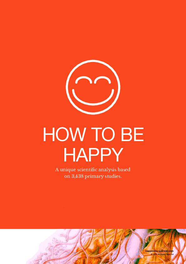 (PDF) HOW TO BE HAPPY analysis of 3438 primary studies