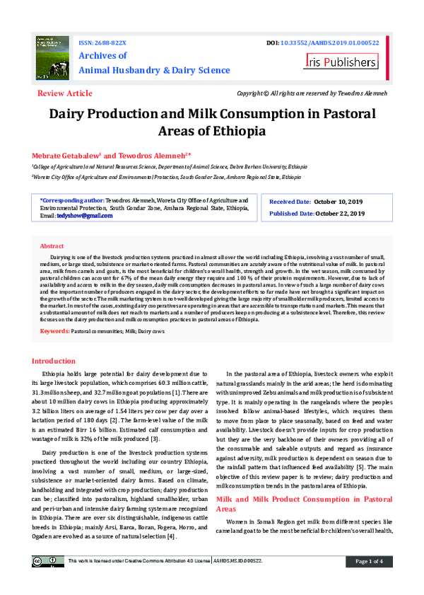 (PDF) Milk and dairy products in human nutrition The potential of milk ...