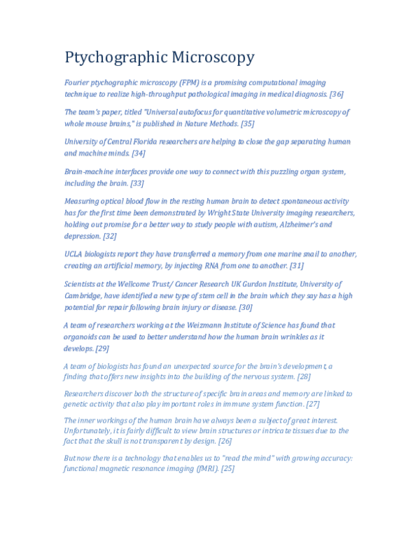 (PDF) Ptychographic Microscopy