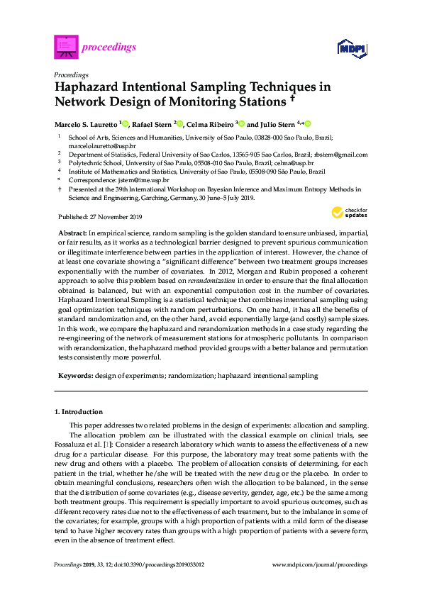 (PDF) Haphazard Intentional Sampling Techniques in Network Design of ...