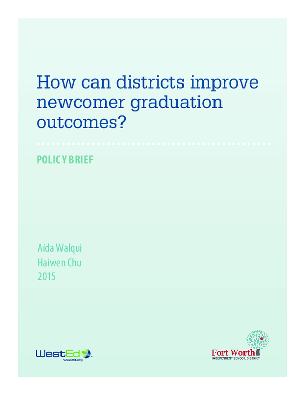 (PDF) How Can Districts Improve Newcomer Graduation Outcomes? Policy ...