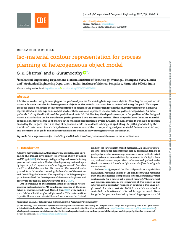 (PDF) Iso-material contour representation for process planning of ...