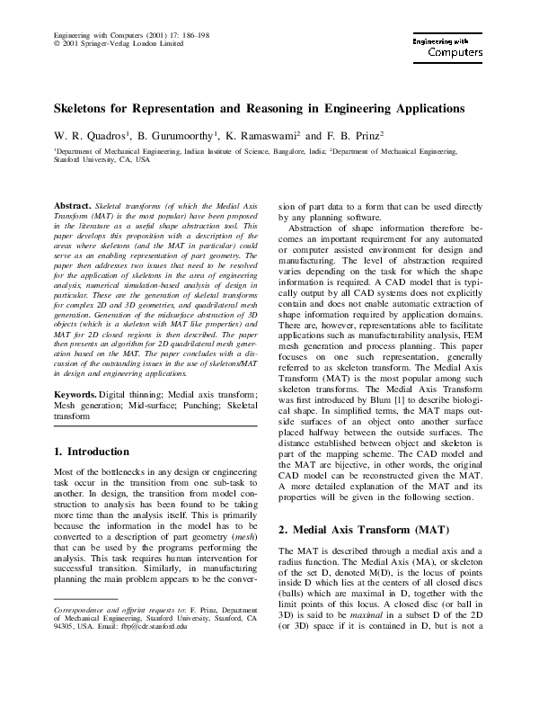 (PDF) Skeletons for Representation and Reasoning in Engineering ...