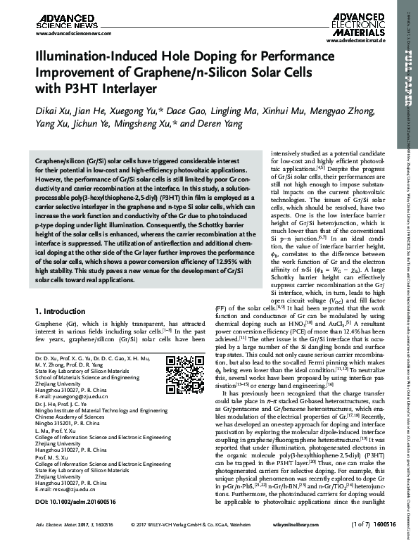(PDF) Illumination-Induced Hole Doping for Performance Improvement of ...