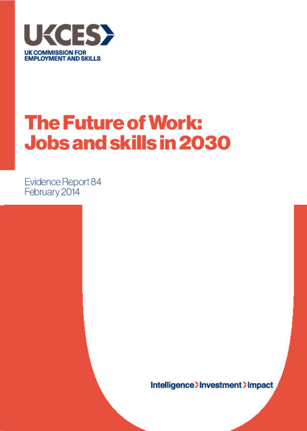 (PDF) The Future of Work Jobs and Skills in 2030