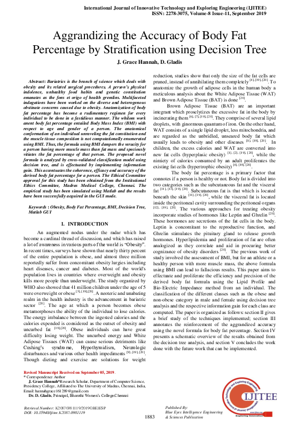(PDF) Aggrandizing the Accuracy of Body Fat Percentage by ...