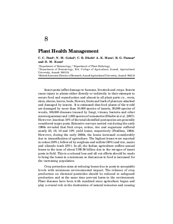(PDF) Plant Health Management