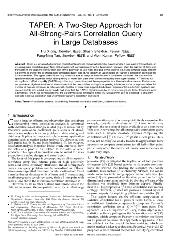 (PDF) TAPER: a two-step approach for all-strong-pairs correlation query ...