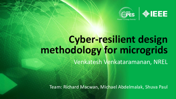 (PDF) Cyber-Resilient Design Methodology for Microgrids