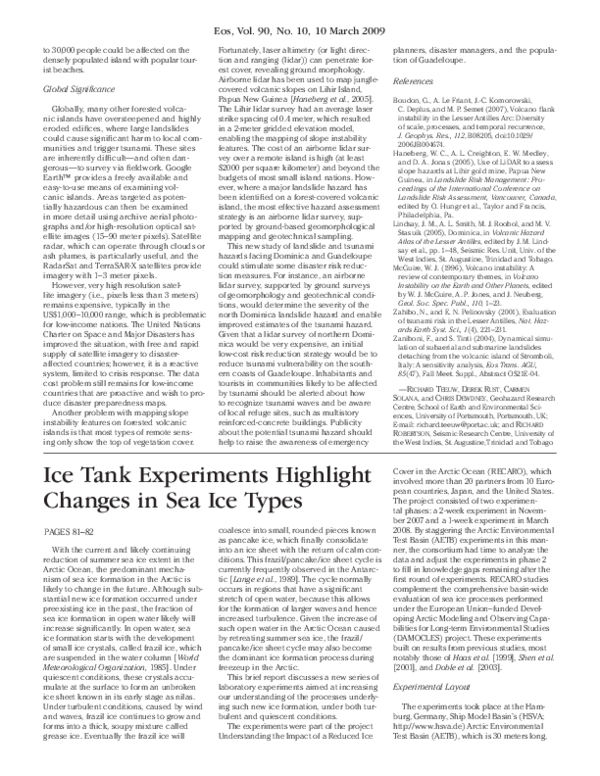 (PDF) Ice Tank Experiments Highlight Changes in Sea Ice Types | Peter ...