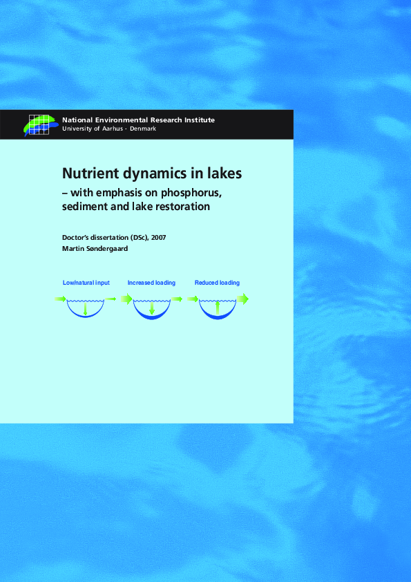 (PDF) Nutrient dynamics in lakes-with emphasis on phosphorus, sediment ...