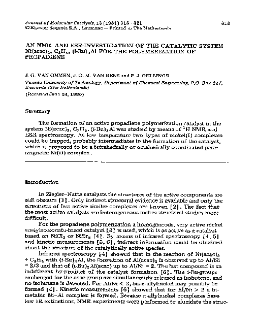 (PDF) An NMR and ESR-investigation of the catalytic system Ni(acac)2 ...