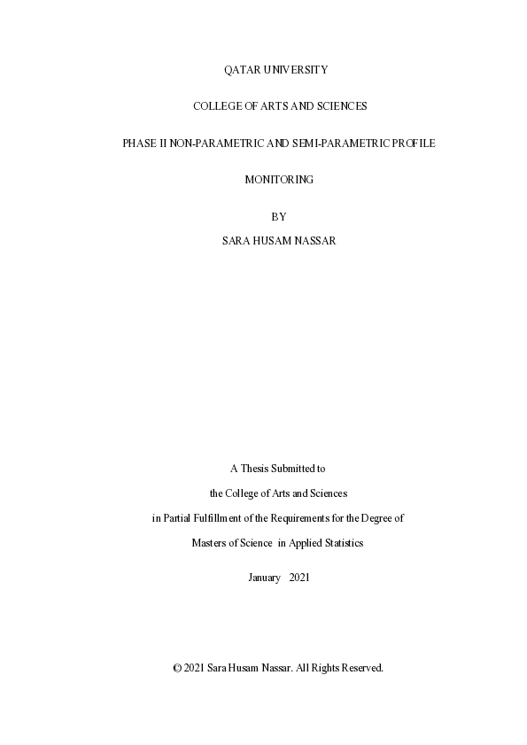 Pdf Phase Ii Non Parametric And Semi Parametric Profile Monitoring