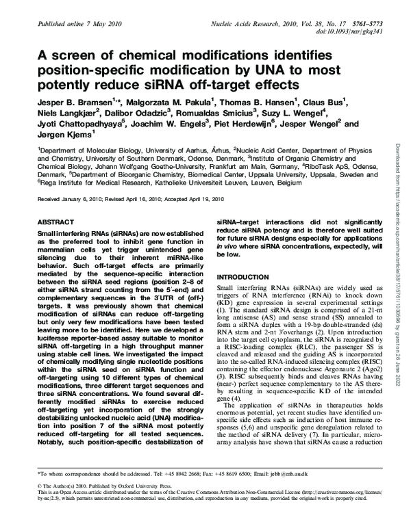 (PDF) A screen of chemical modifications identifies position-specific ...