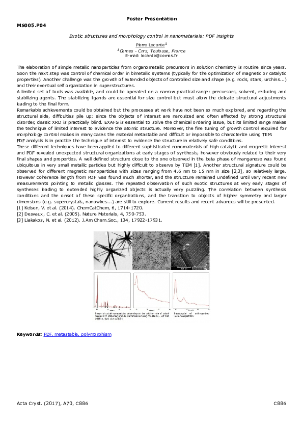 (PDF) Exotic structures and morphology control in nanomaterials: PDF ...