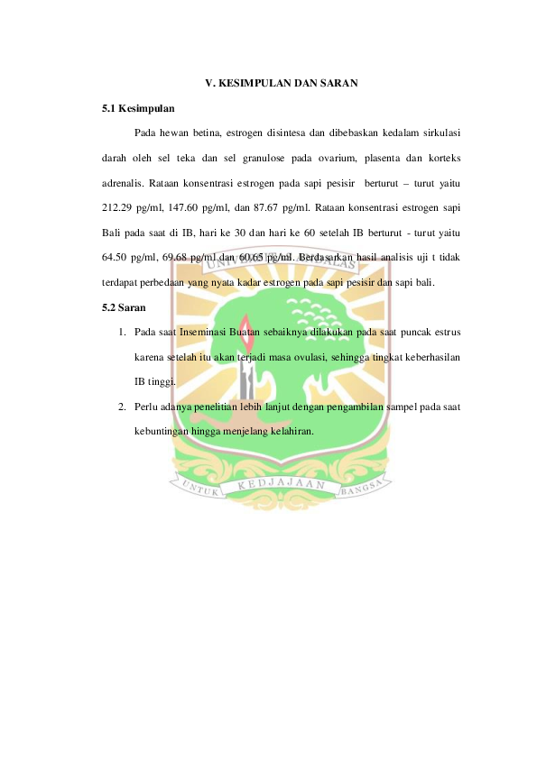 (PDF) Profil Hormon Estrogen Pada Sapi Pesisir Dan Sapi Bali DI ...